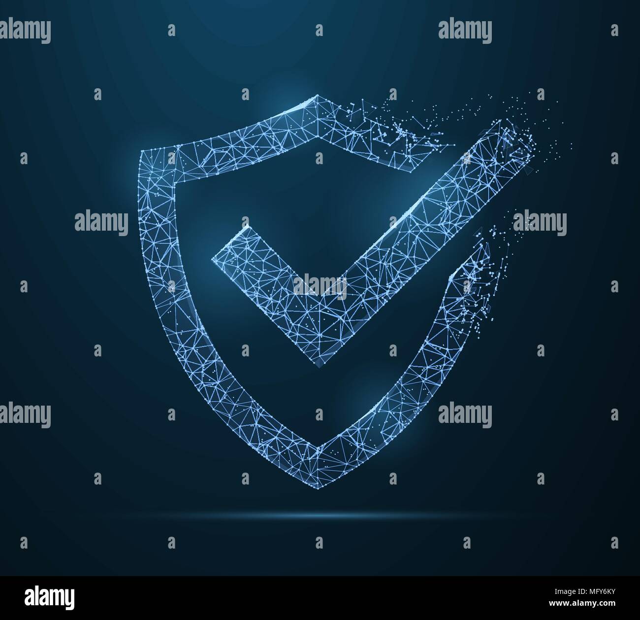Shield check mark security icon hi-res stock photography and images - Alamy