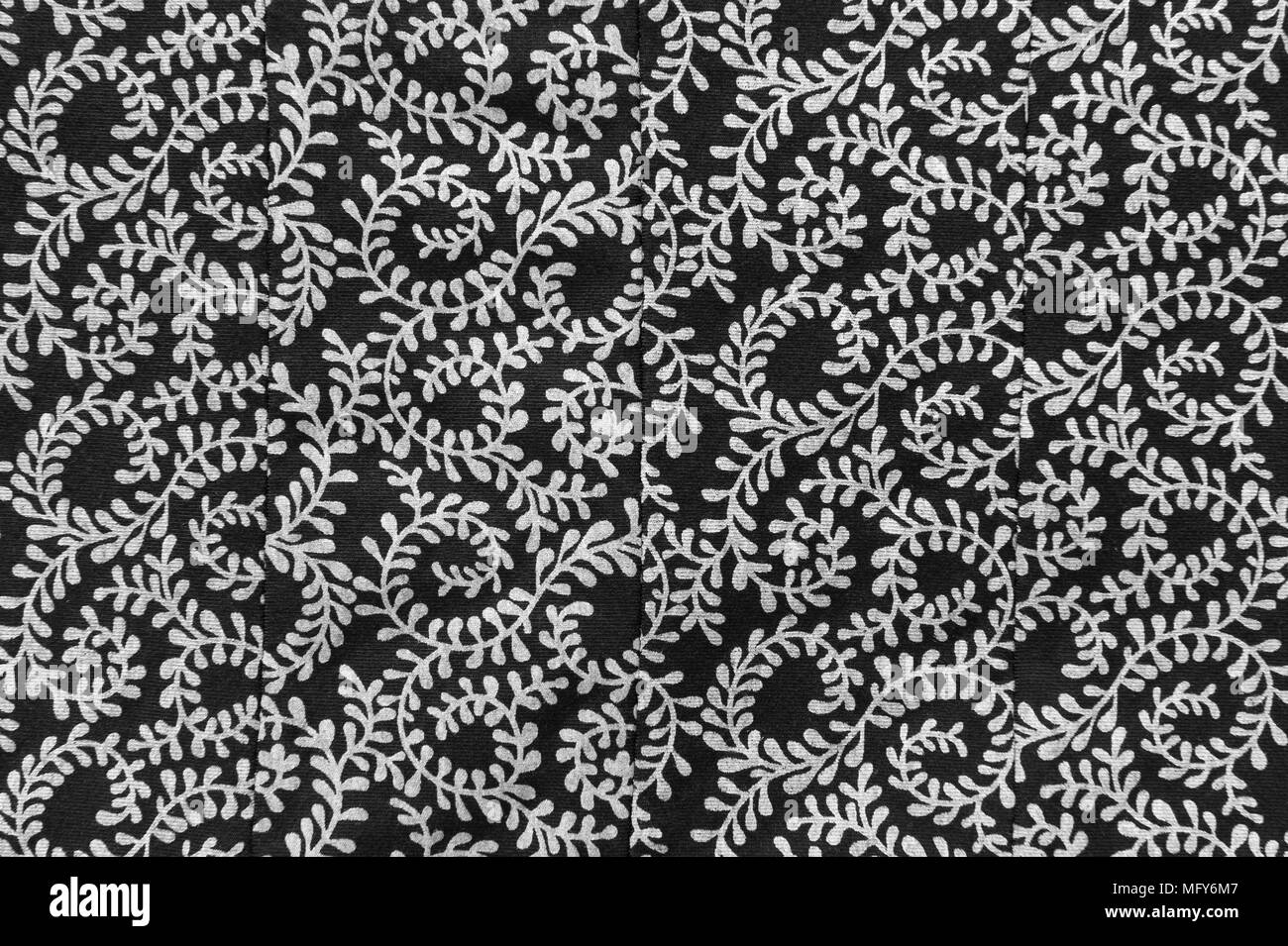 Cotton fabric printed Black and White Stock Photos & Images - Alamy