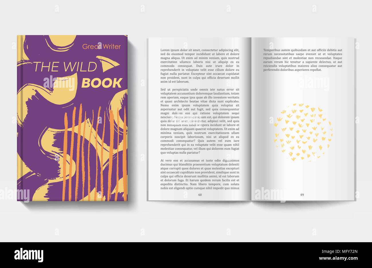 Book cover background design Stock Vector Images - Alamy