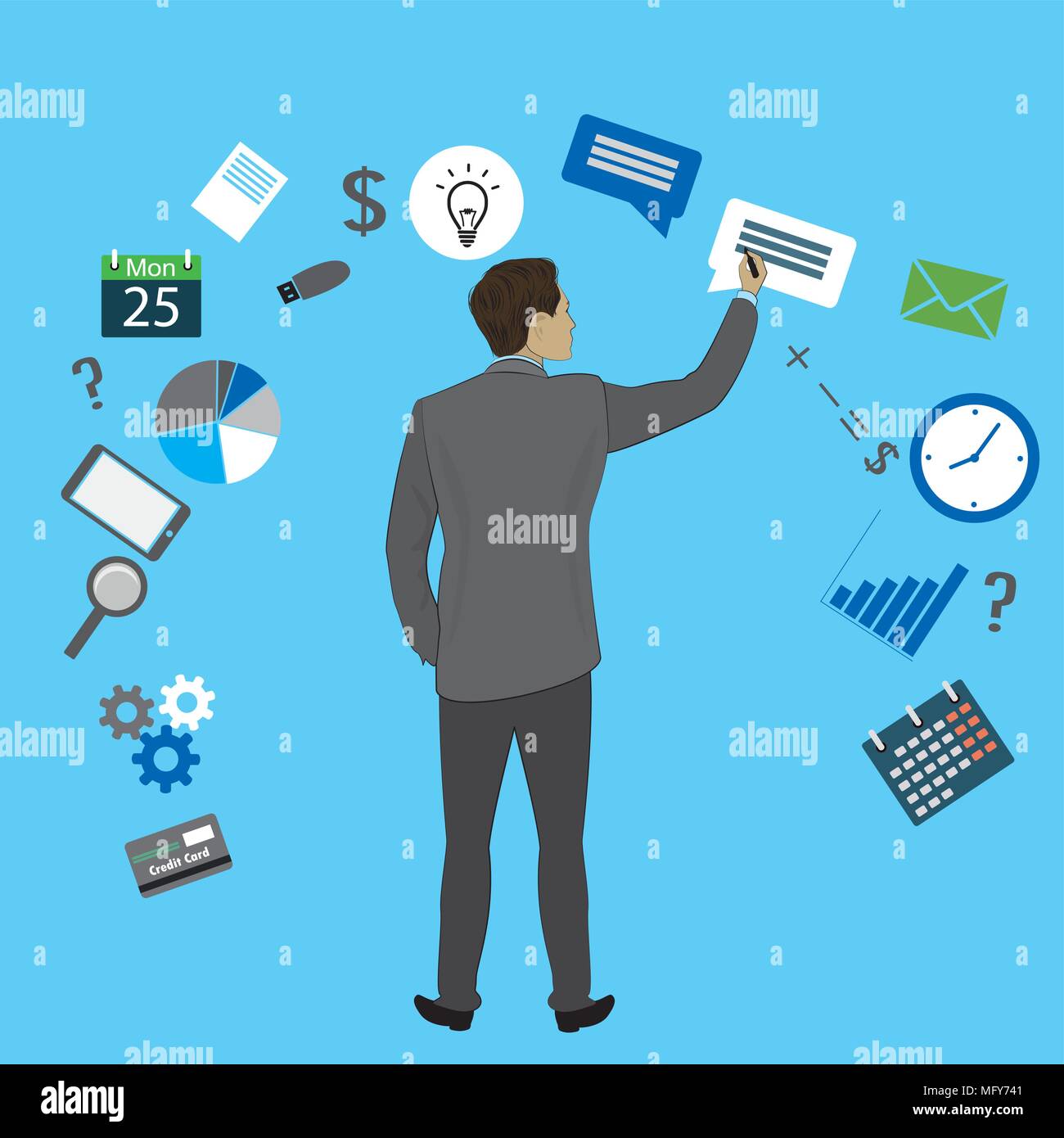 Customer relationship business communication Stock Vector Images - Alamy