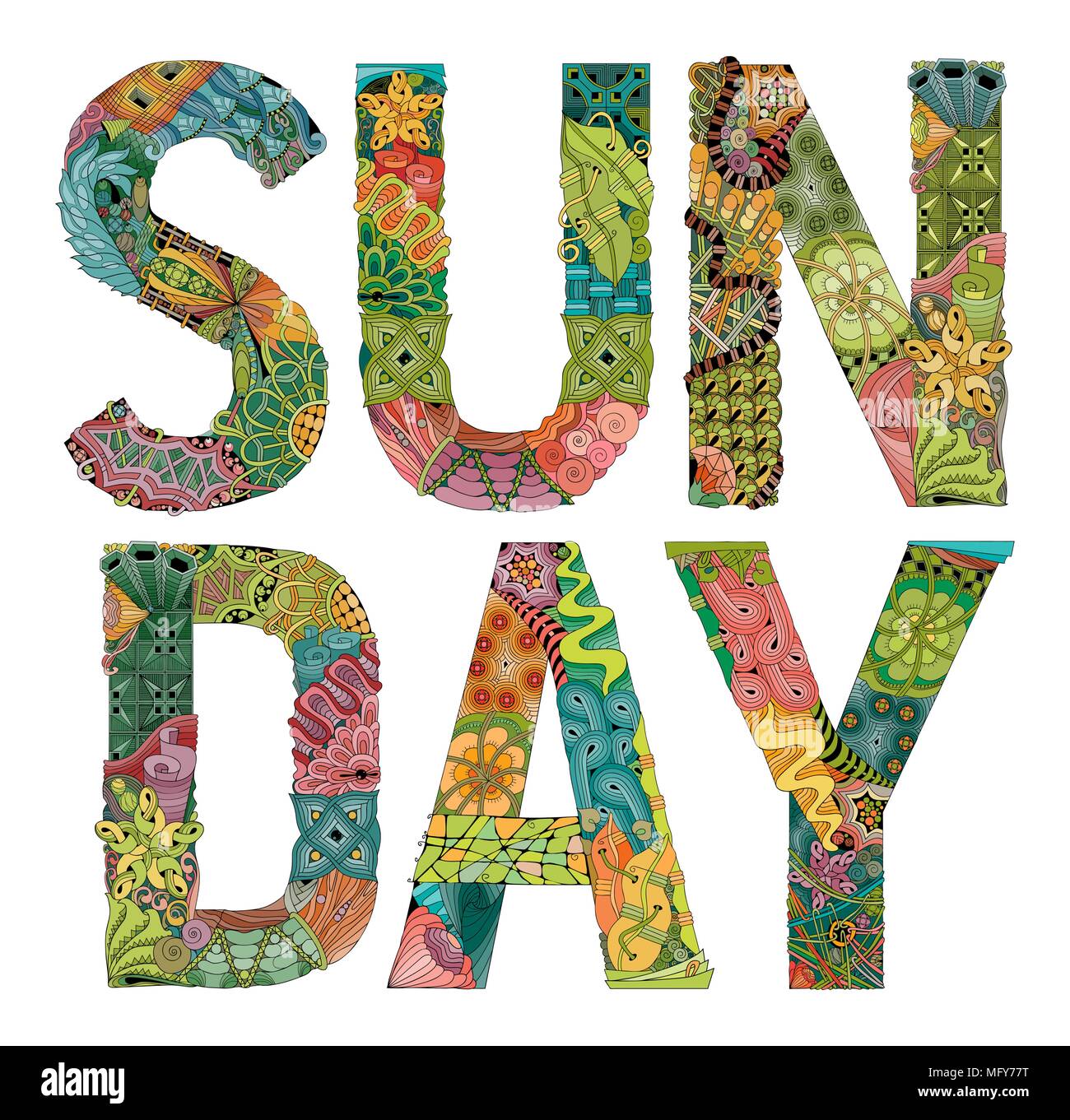 Hand-painted art design. Hand drawn illustrations SUN DAY for t-shirt ...