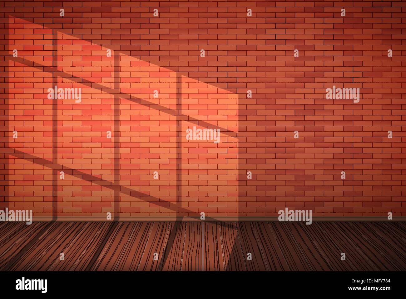 Simple old brick wall Stock Vector Images - Alamy