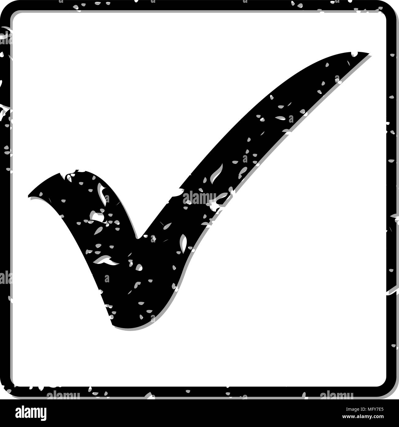 Black Check Mark In Box