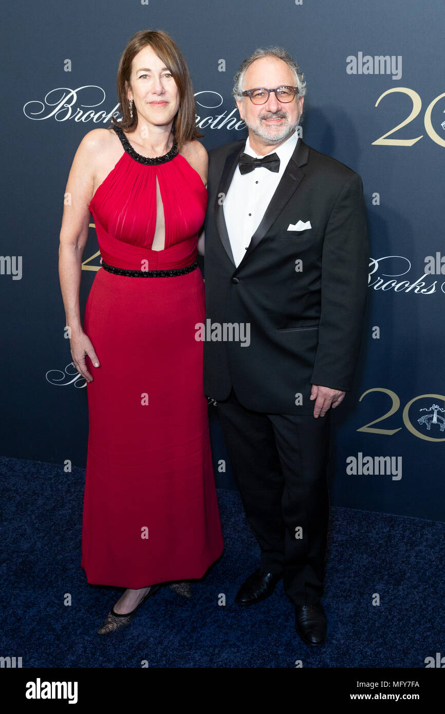 New York, NY - April 25, 2018: Lisa Birnbach (L) attends Brooks ...