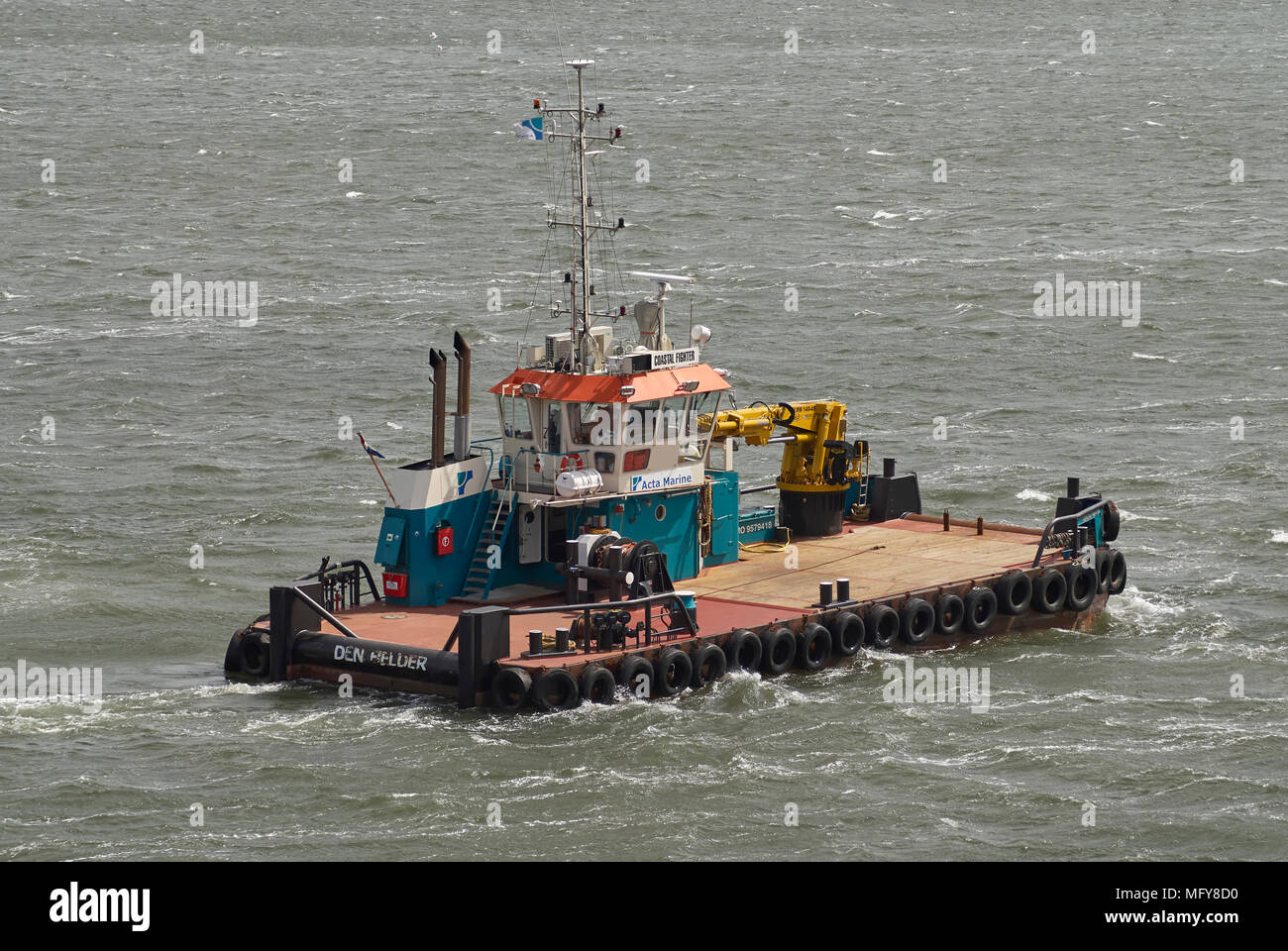 A Dutch Barge Tug, one of the Workhorses of any Port in Europe, used to ...