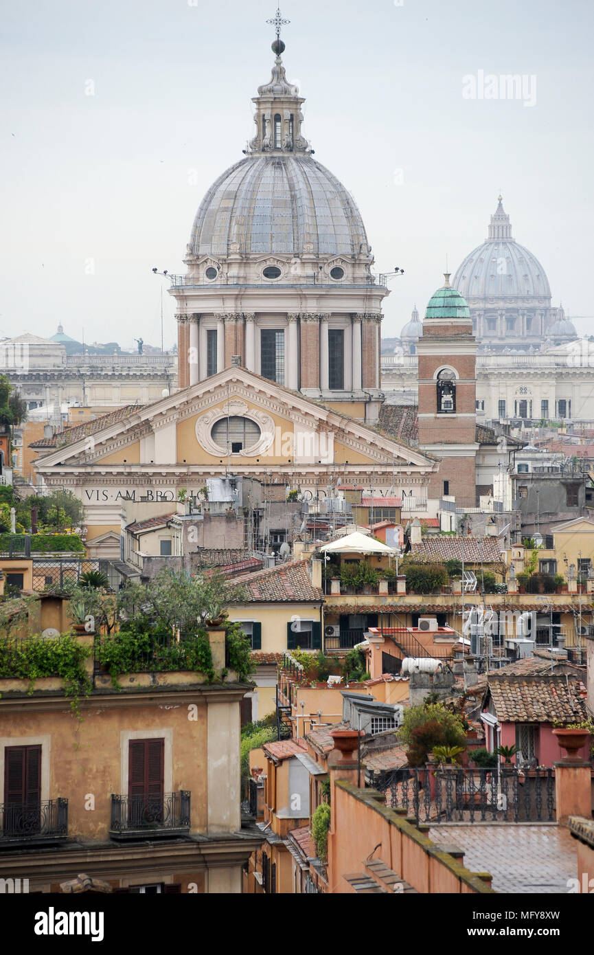 Baroque Basilica Sant'Ambrogio e Carlo al Corso (Church of Saints ...