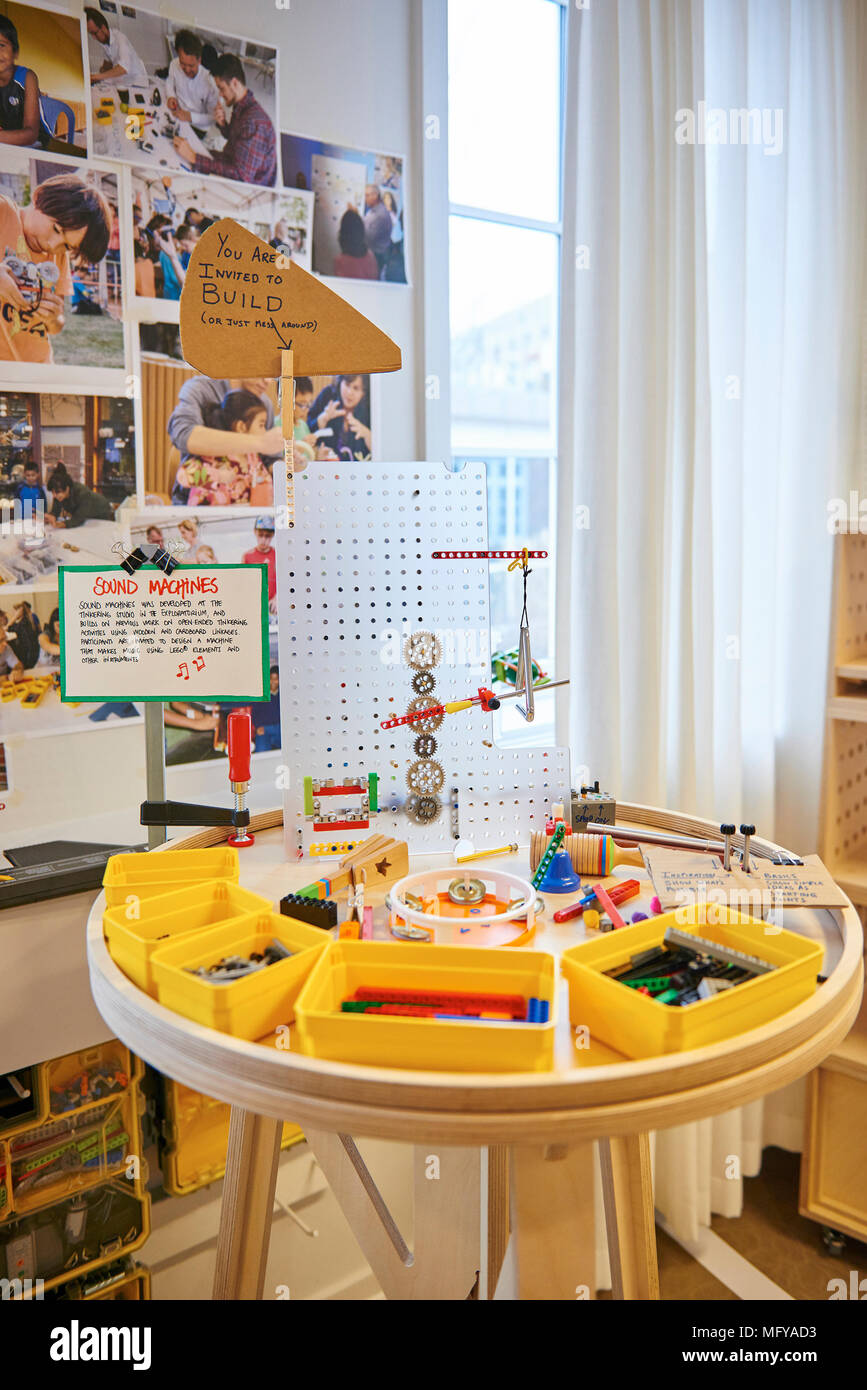 Workshop inside LEGO Idea House Stock Photo - Alamy