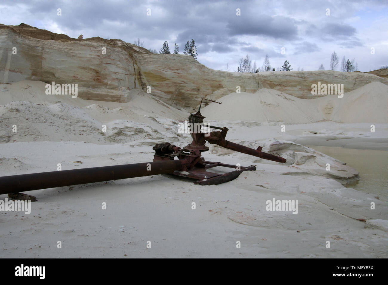Sand extraction, sand quarry; sandpit; sand occurrence. Extraction ...
