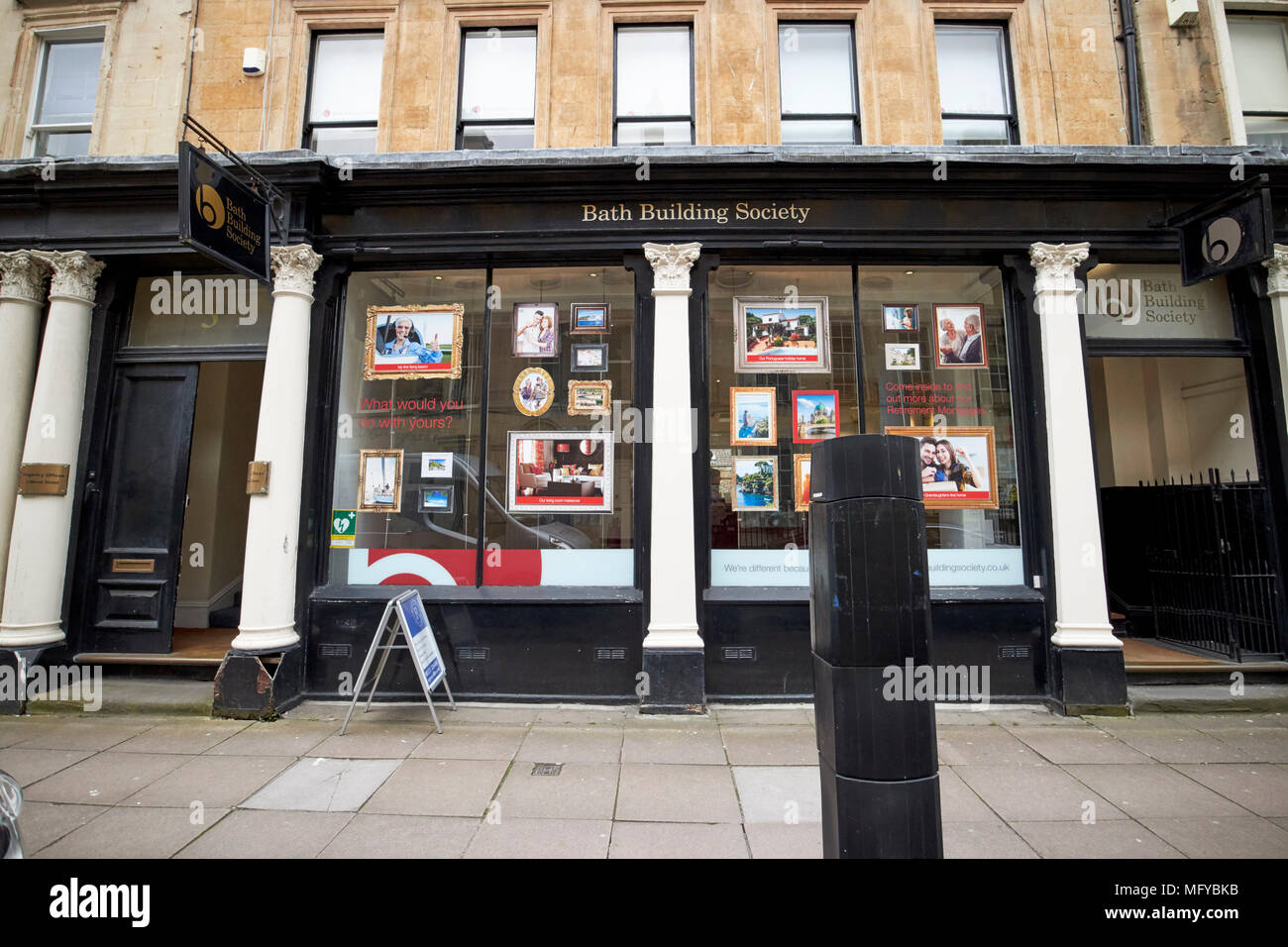 bath building society branch in bath england uk Stock Photo - Alamy