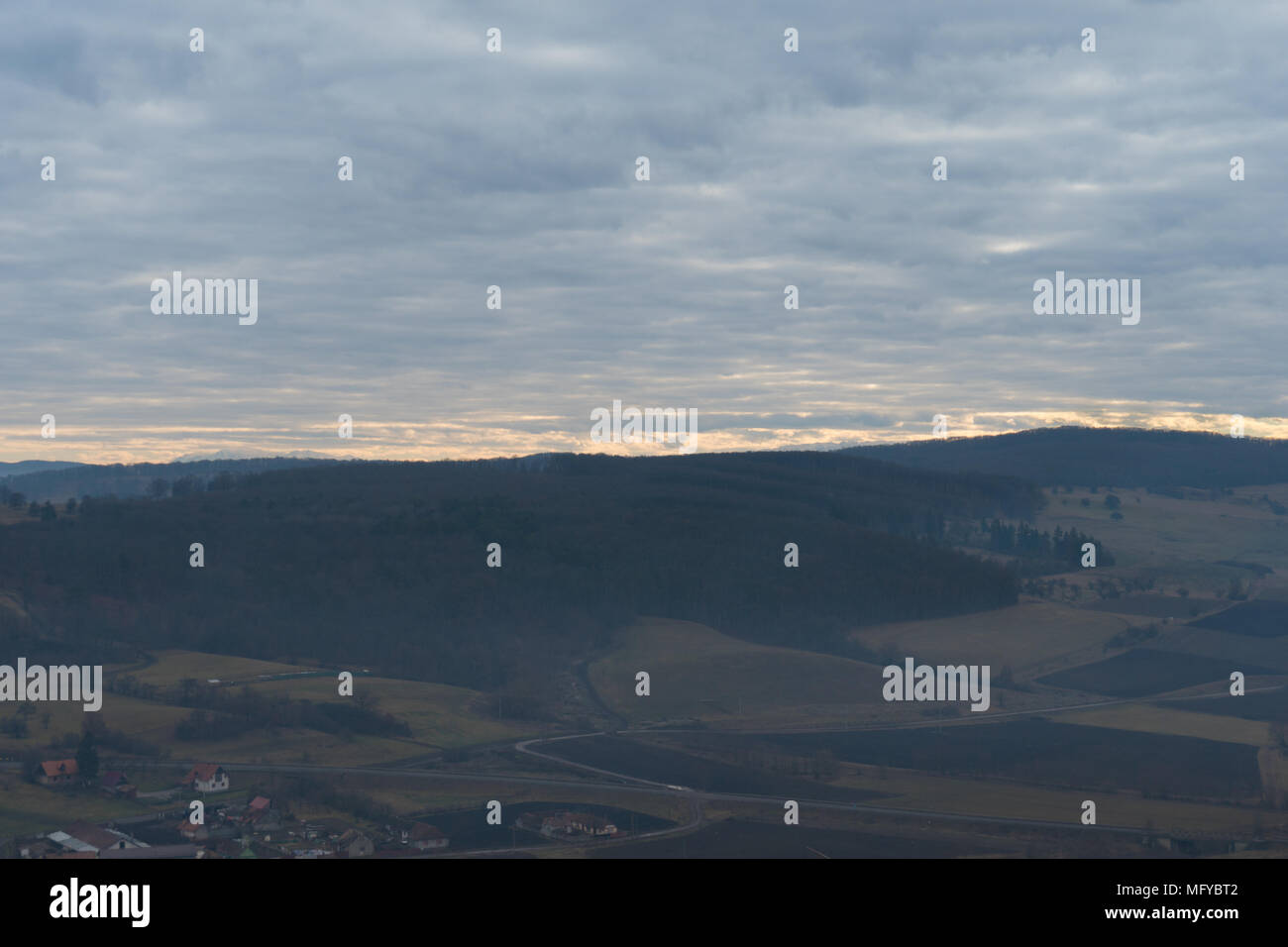 Transylvania village landscape hi-res stock photography and images - Alamy
