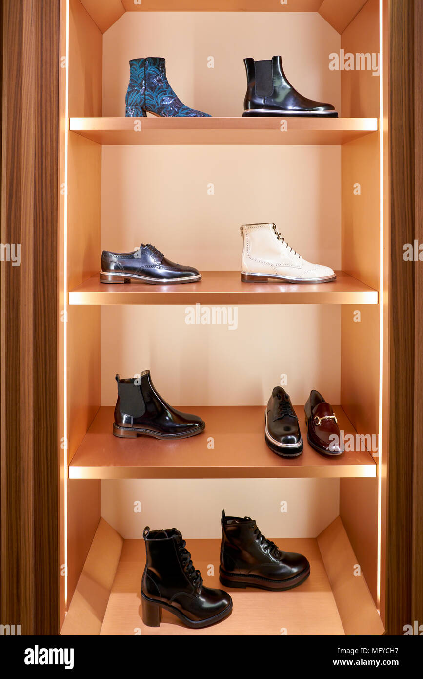 ROME, ITALY - CIRCA NOVEMBER, 2017: women's shoes on display at a ...