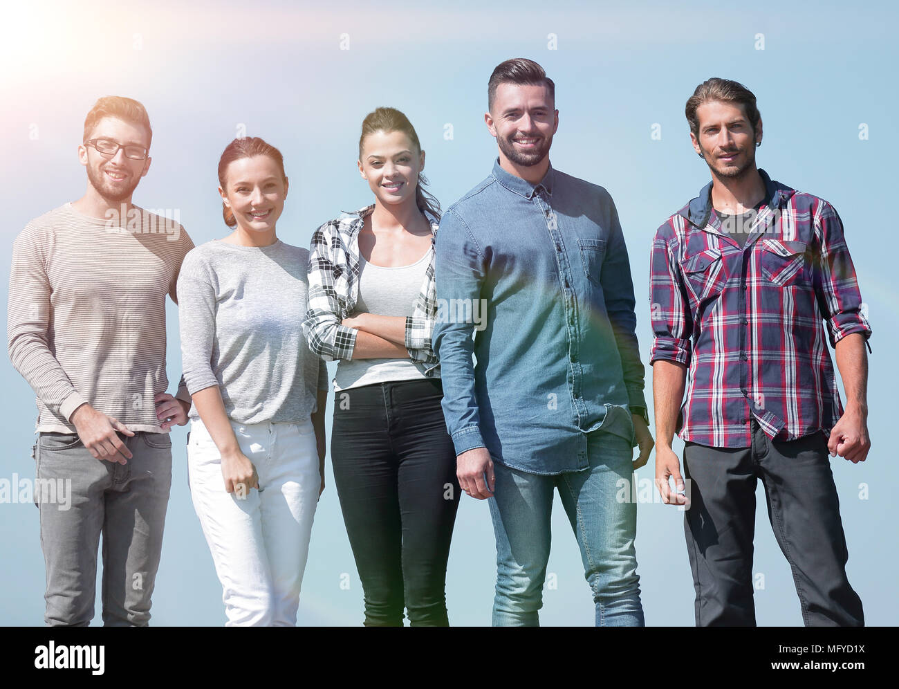 team of confident young people Stock Photo - Alamy