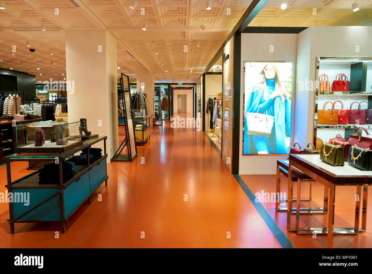 ROME, ITALY - CIRCA NOVEMBER, 2017: inside a second flagship store of ...