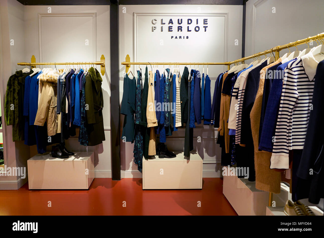 ROME, ITALY - CIRCA NOVEMBER, 2017: women's clothing on display at a ...