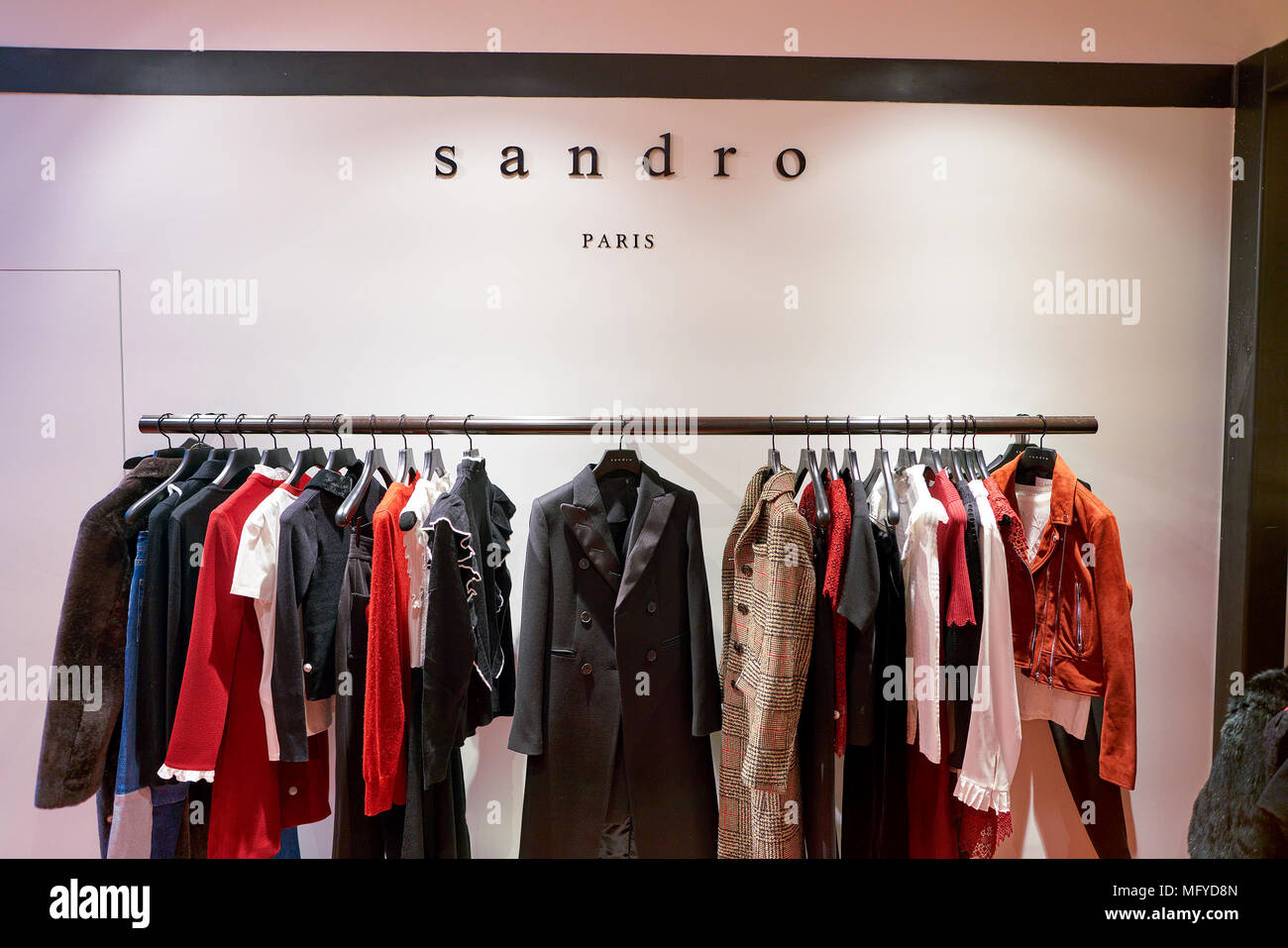 ROME, ITALY - CIRCA NOVEMBER, 2017: women's clothing on display at a ...