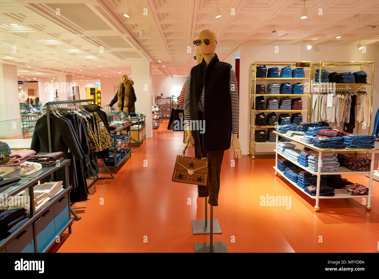 ROME, ITALY - CIRCA NOVEMBER, 2017: women's clothing on display at a ...