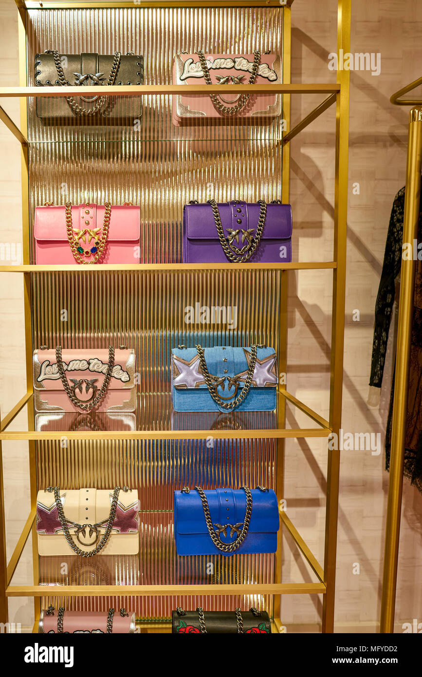 ROME, ITALY - CIRCA NOVEMBER, 2017: bags on display at a second ...