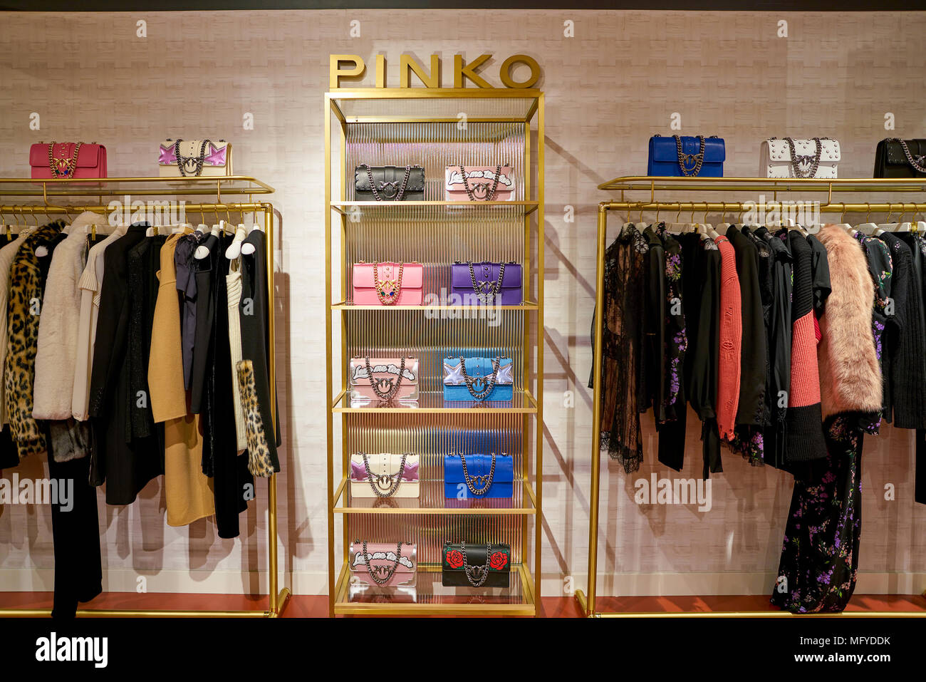 ROME, ITALY - CIRCA NOVEMBER, 2017: women's clothing on display at a ...