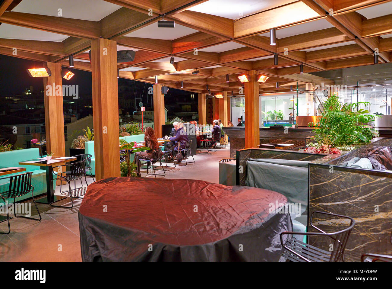ROME, ITALY - CIRCA NOVEMBER, 2017: roof terrace at a second flagship ...