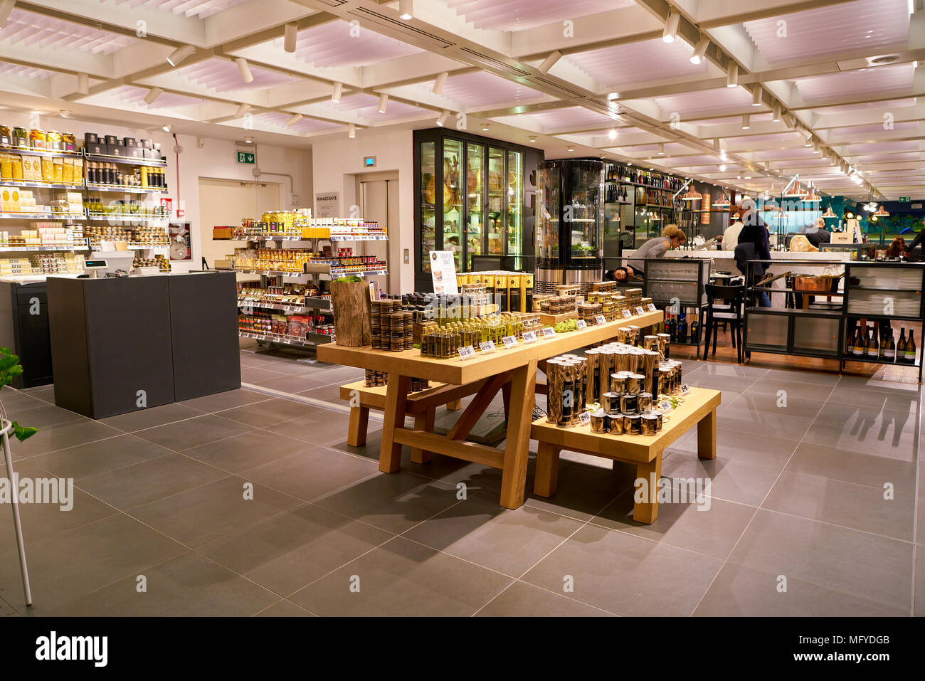 ROME, ITALY - CIRCA NOVEMBER, 2017: a variety of goods on display at a ...