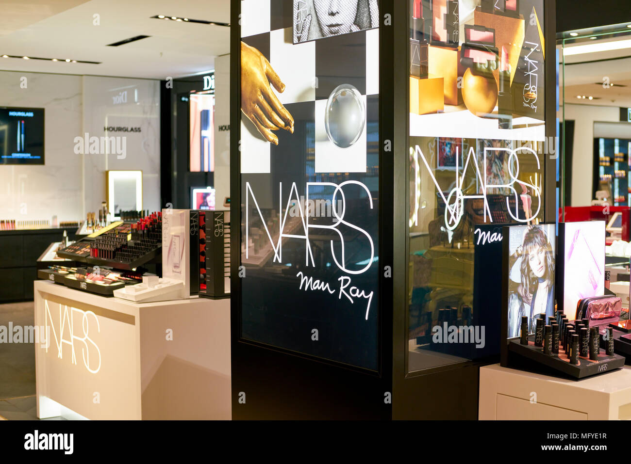 ROME, ITALY - CIRCA NOVEMBER, 2017: NARS cosmetics sit on display at a ...