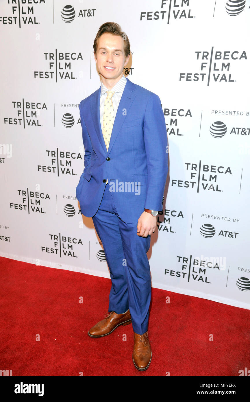 NEW YORK, NY - APRIL 23: Actor Zach Adkins attends the screening of ...