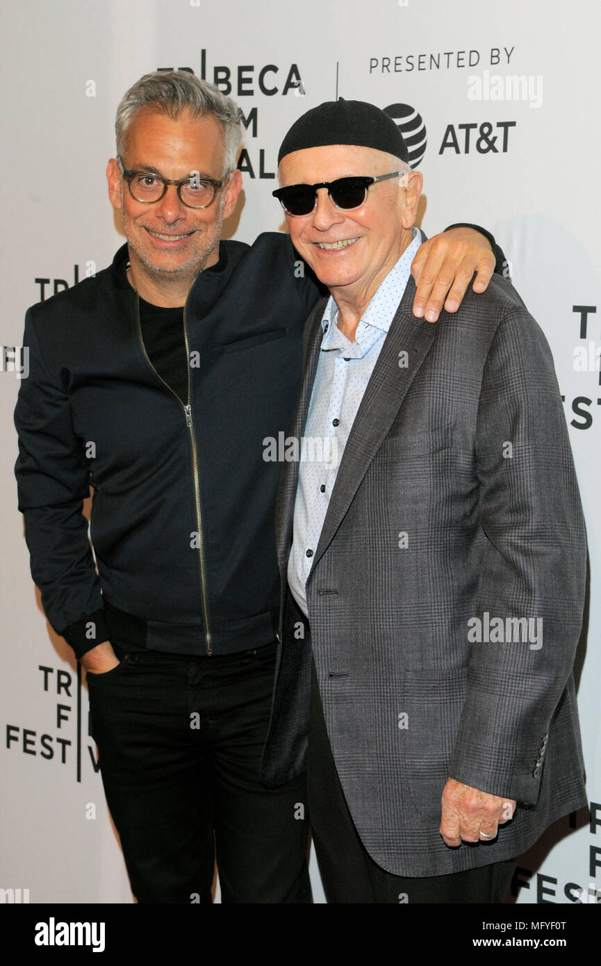 NEW YORK, NY - APRIL 23: Joe Mantello and Terrence McNally attends the ...