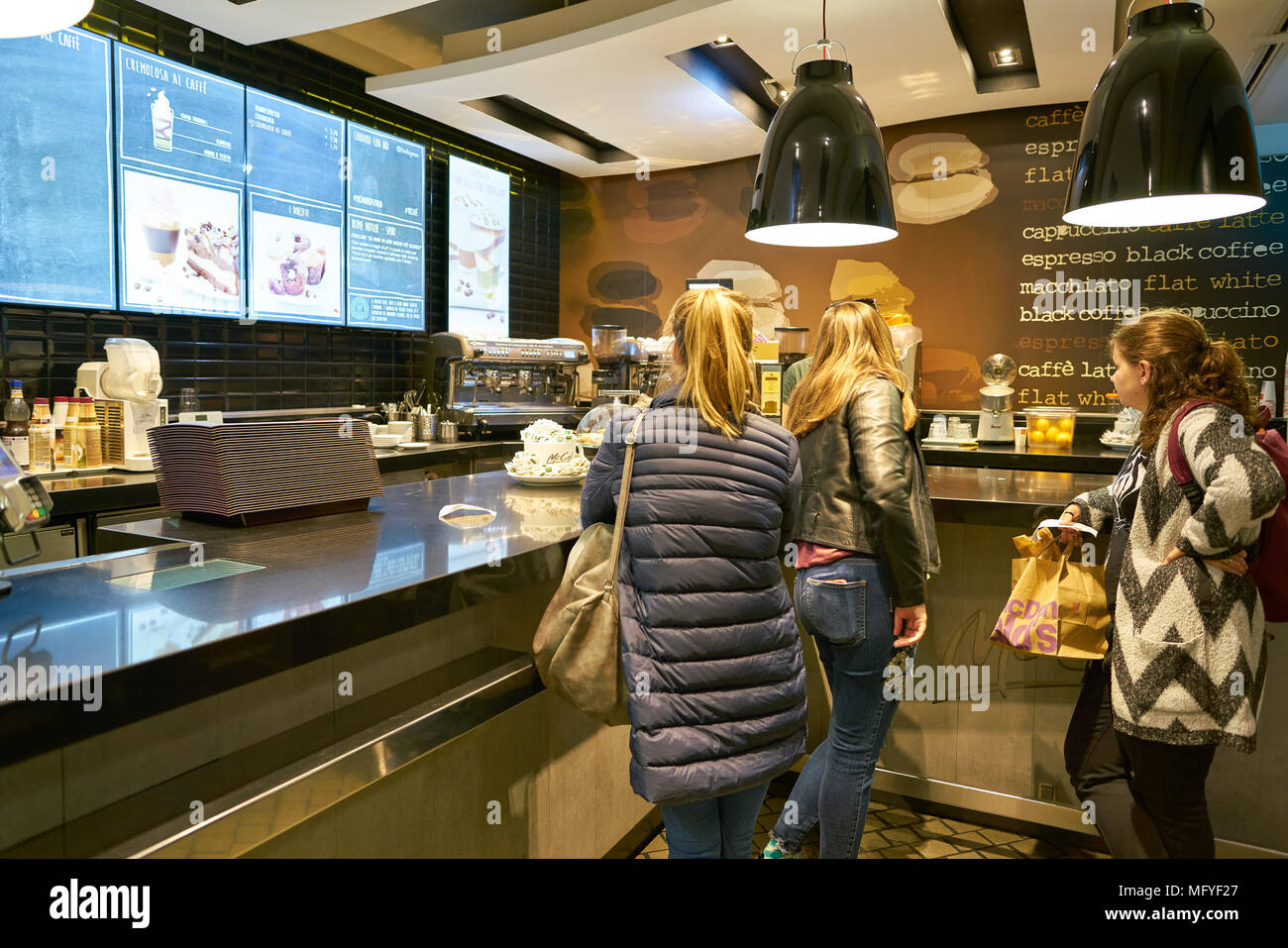 ROME, ITALY - CIRCA NOVEMBER, 2017: McCafe coffeehouse in Rome Stock ...