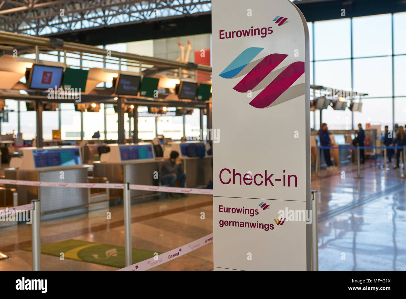 Eurowings check in hi-res stock photography and images - Alamy