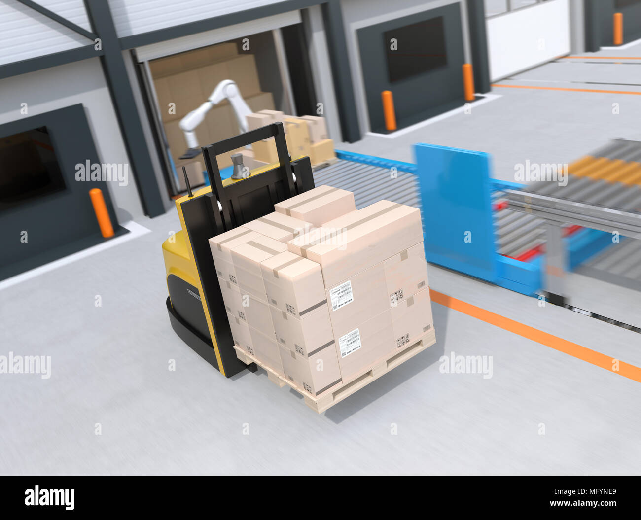 Forklift pallet hi-res stock photography and images - Alamy