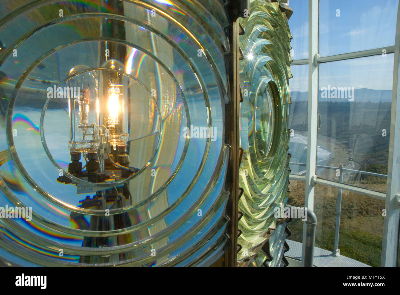 Lighthouse fresnel lens hi-res stock photography and images - Alamy