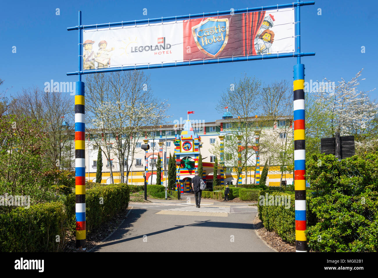 Entrance to Resort Hotel at Legoland Windsor Resort, Windsor, Berkshire ...
