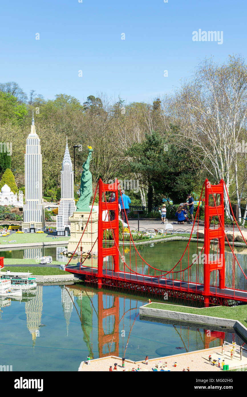 Miniland USA at Legoland Windsor Resort, Windsor, Berkshire, England ...