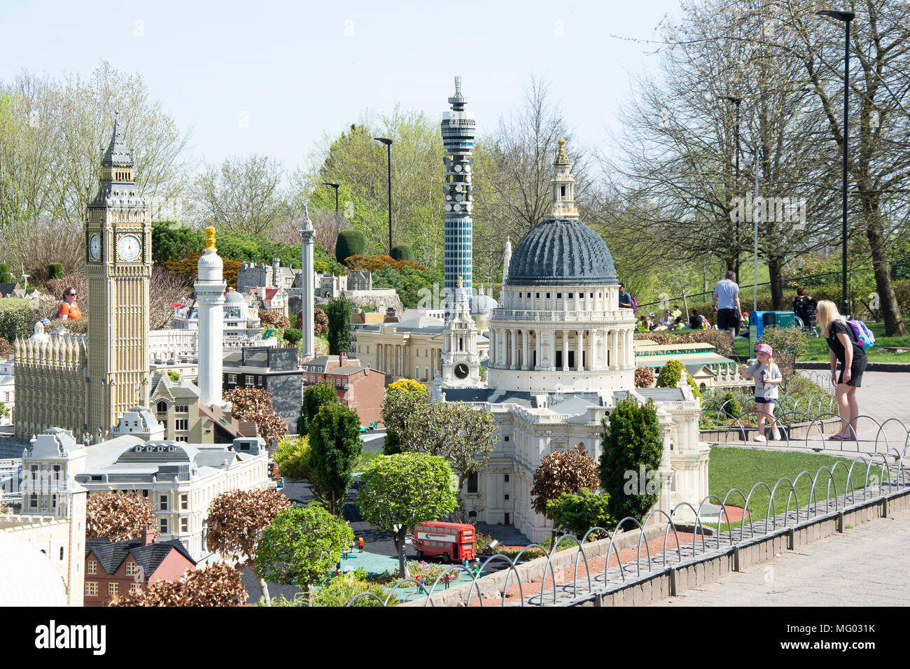 Central London landmark models at Miniland, Legoland Windsor Resort ...