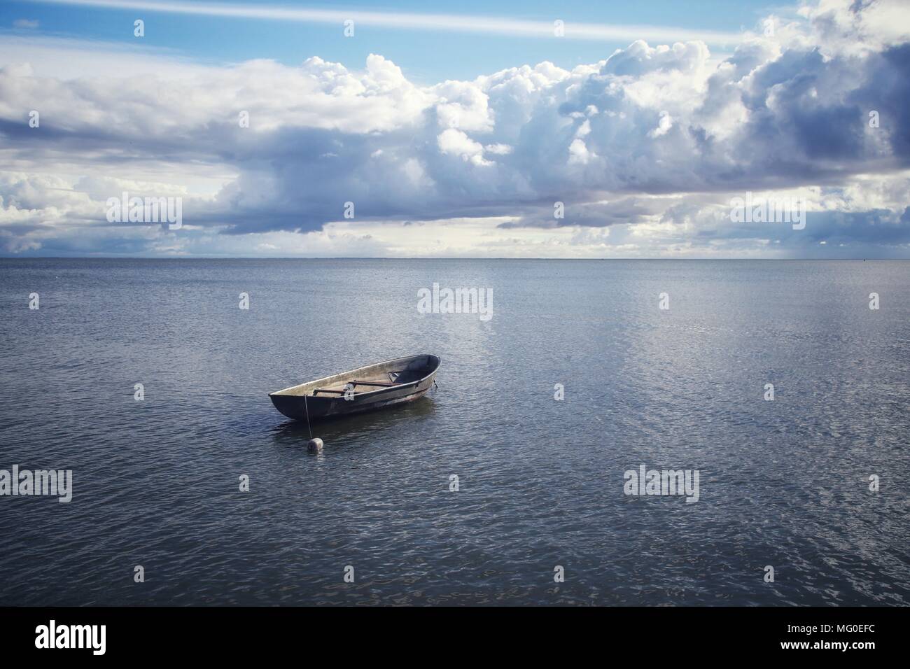 Boat at the Curonian Spit, Baltic Sea, Lithuania, Balic States, Europe ...