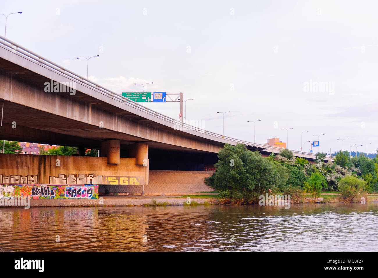 Bridge over the river Stock Photo - Alamy