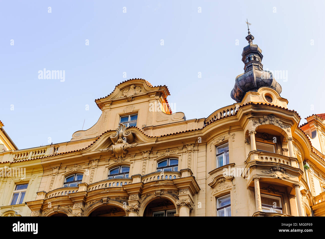 Architecture of the Historical center of Old City of Prague, Czech ...