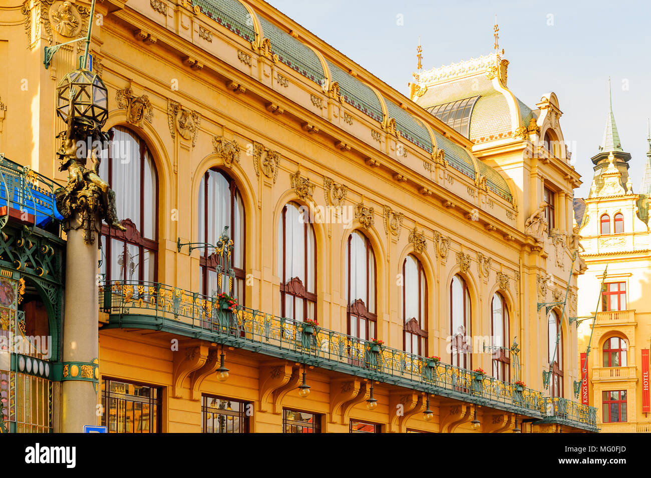 Kings Court on the Republiky Square in Prague, Czech Republic Stock ...