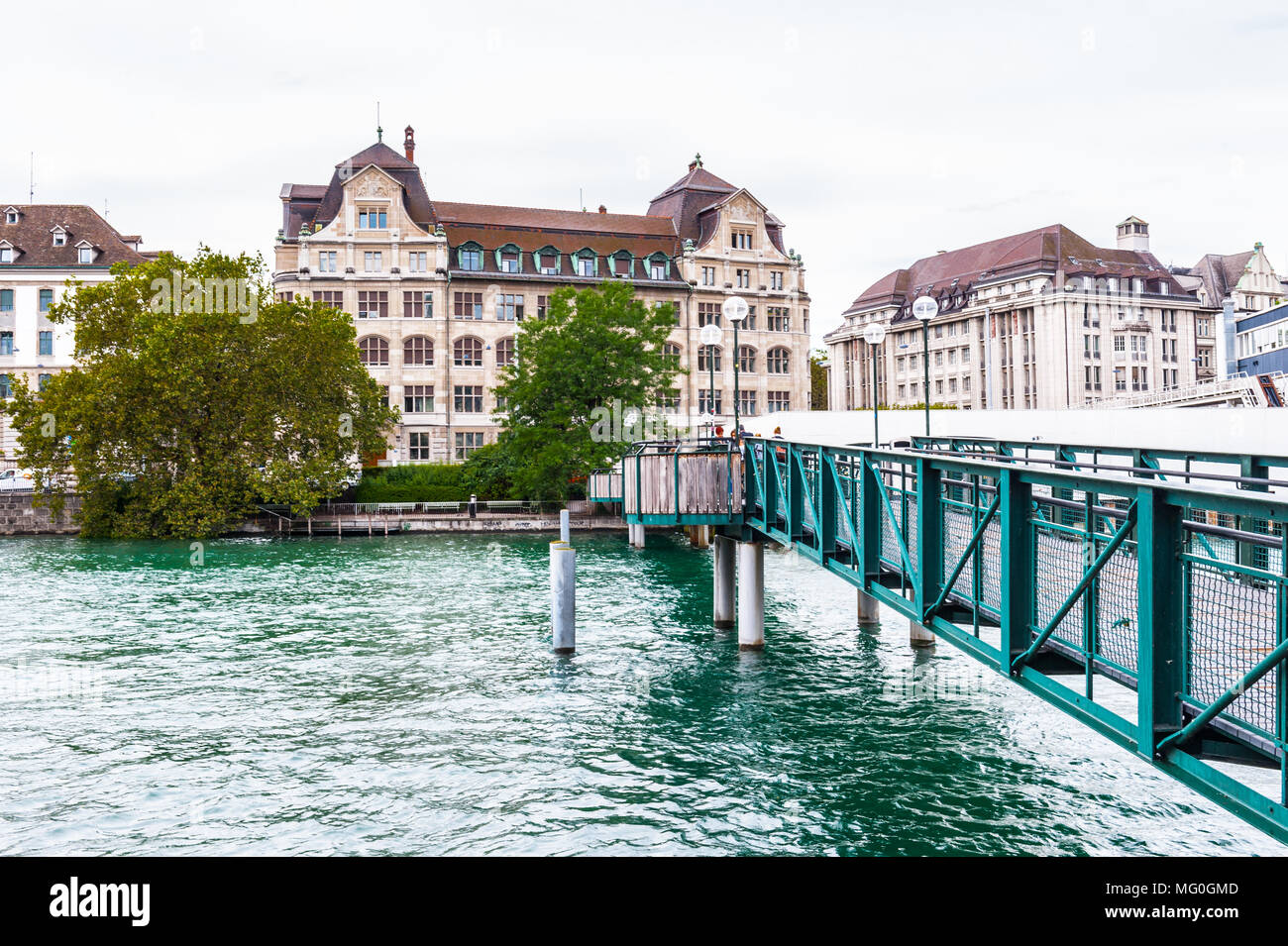 Bridge over the river Limmat, Zurich Stock Photo - Alamy