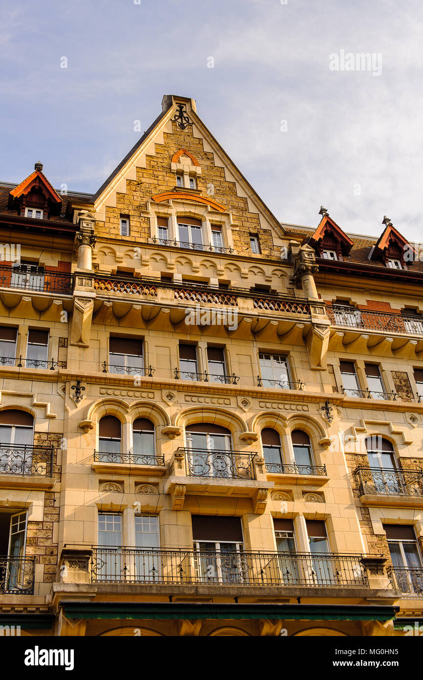 Architecture of the Old part of Geneva, Switzerland Stock Photo - Alamy