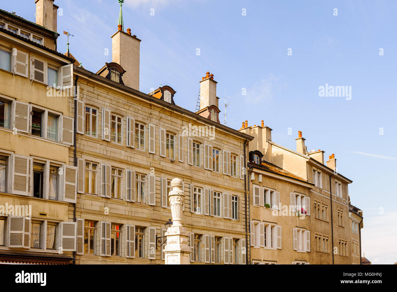 Architecture of the Old part of Geneva, Switzerland Stock Photo - Alamy