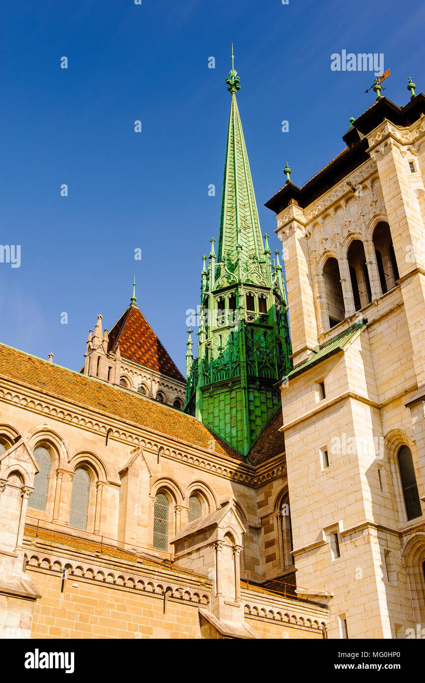 Architecture of the Old part of Geneva, Switzerland Stock Photo - Alamy