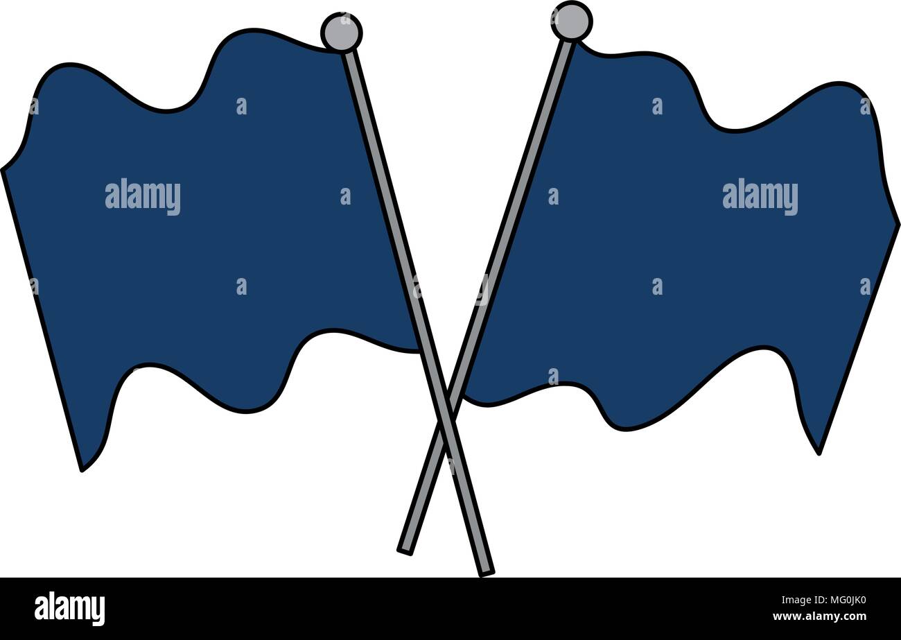 Pole simple flags Stock Vector Images - Alamy