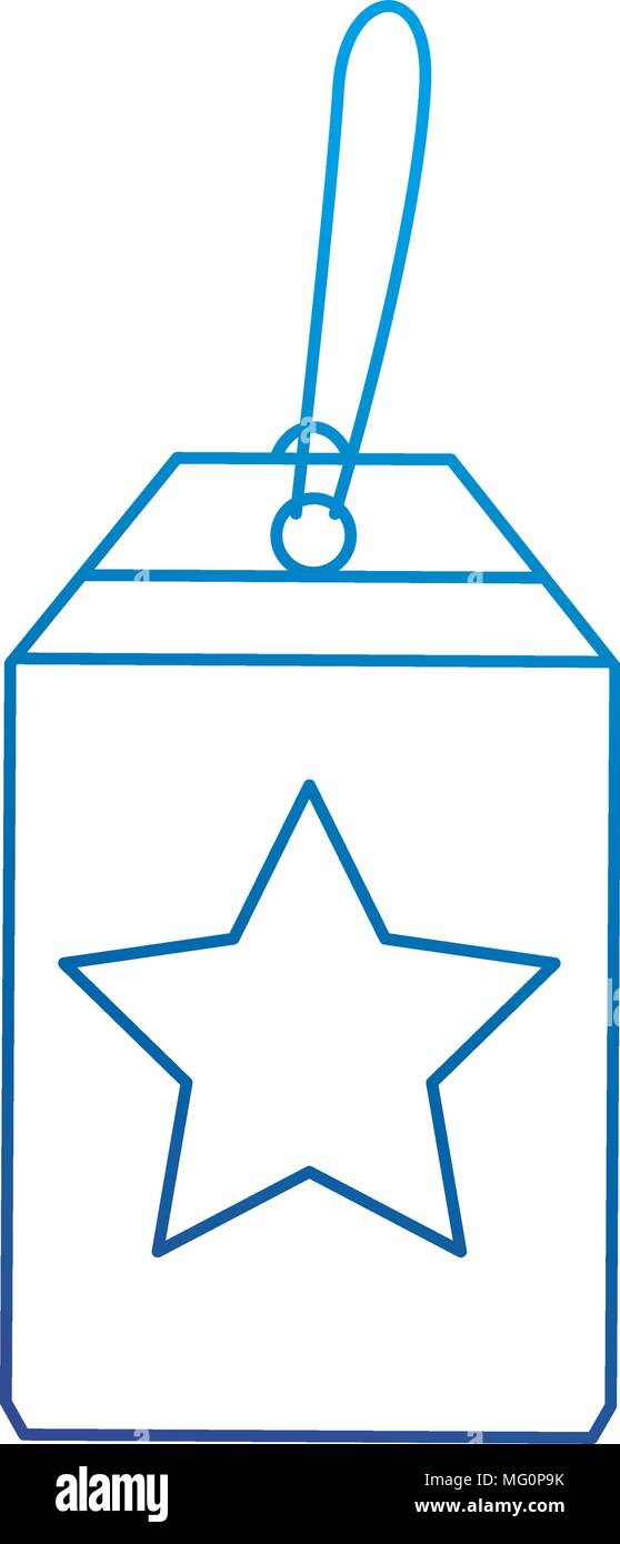 commercial tag hanging with star vector illustration design Stock ...