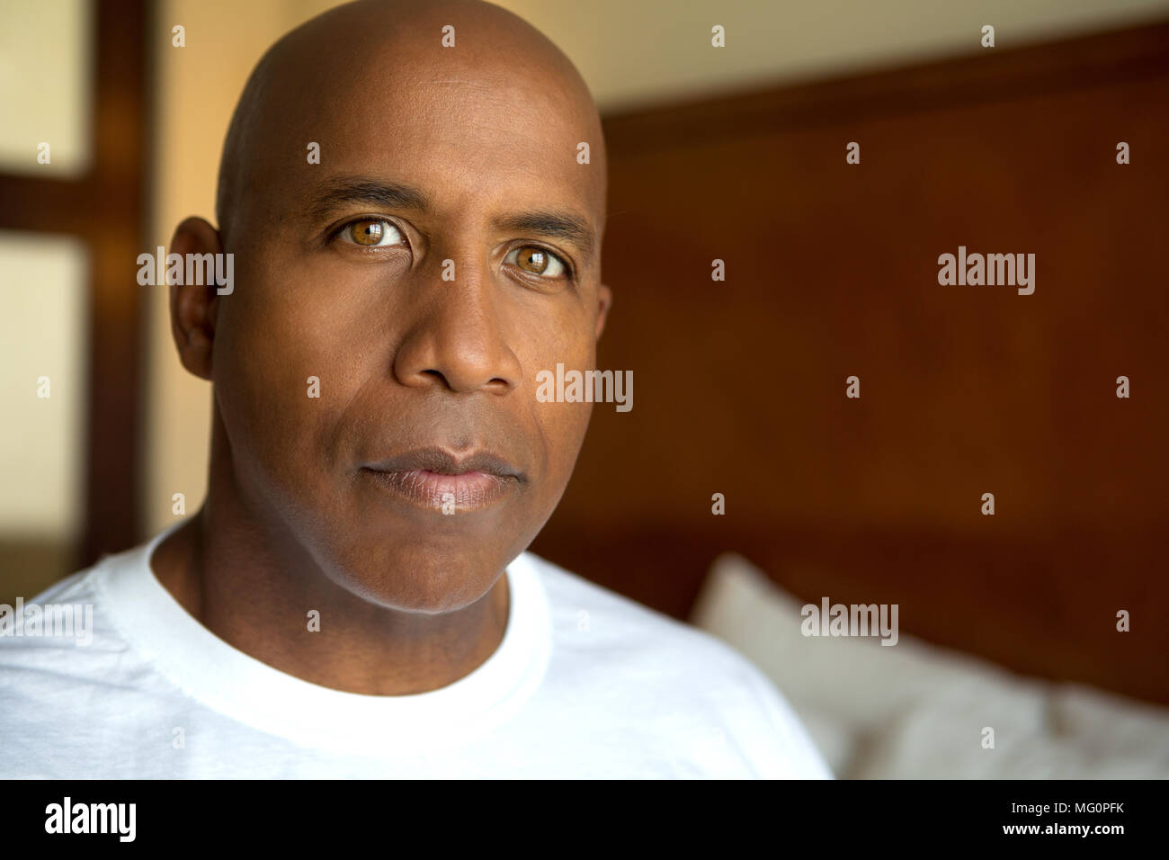 African american men bed hi-res stock photography and images - Alamy