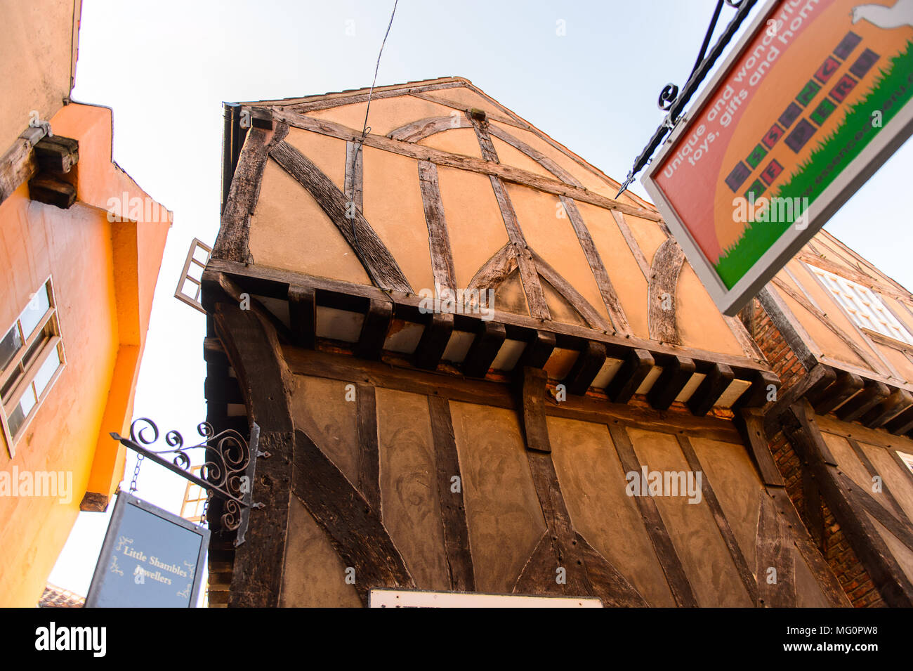 Architecture of York, a historic walled city, North Yorkshire, England ...