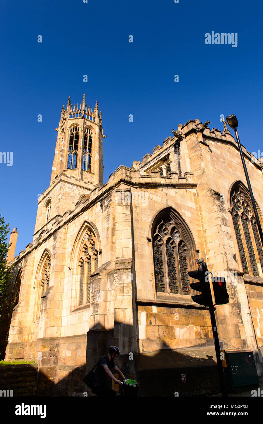 Church in York, a historic walled city, North Yorkshire, England Stock ...