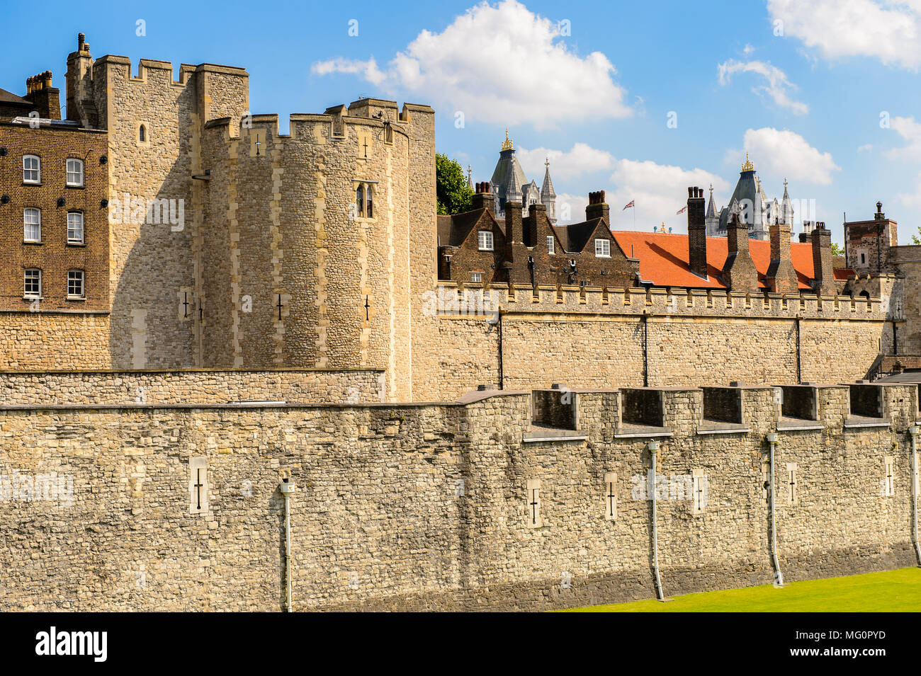 Exterior of the Tower of London (Her Majesty's Royal Palace and ...