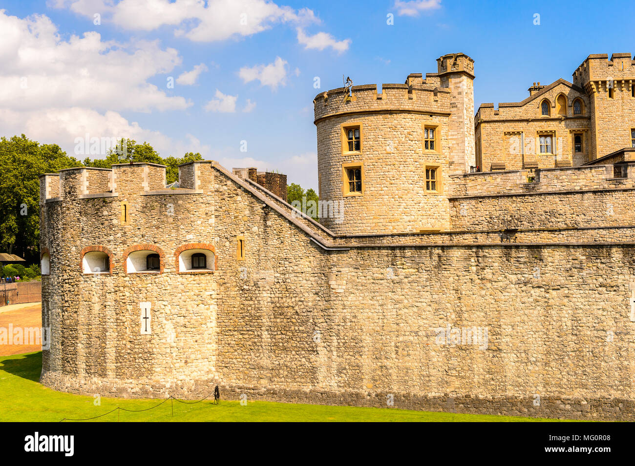 Exterior of the Tower of London (Her Majesty's Royal Palace and ...