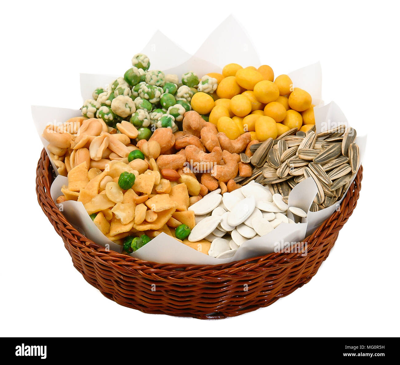 Group of nuts isolated on white background Stock Photo - Alamy